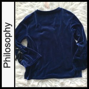 Philosophy | Tops | Nwt Philosophy Velour Bell Sleeve Top | Poshmark